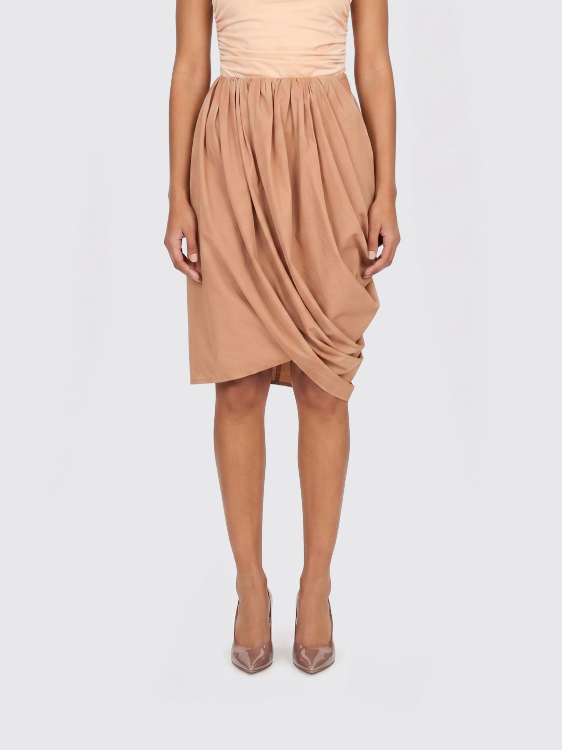 CHLOÉ Chloé Draped Cotton Mini Skirt
